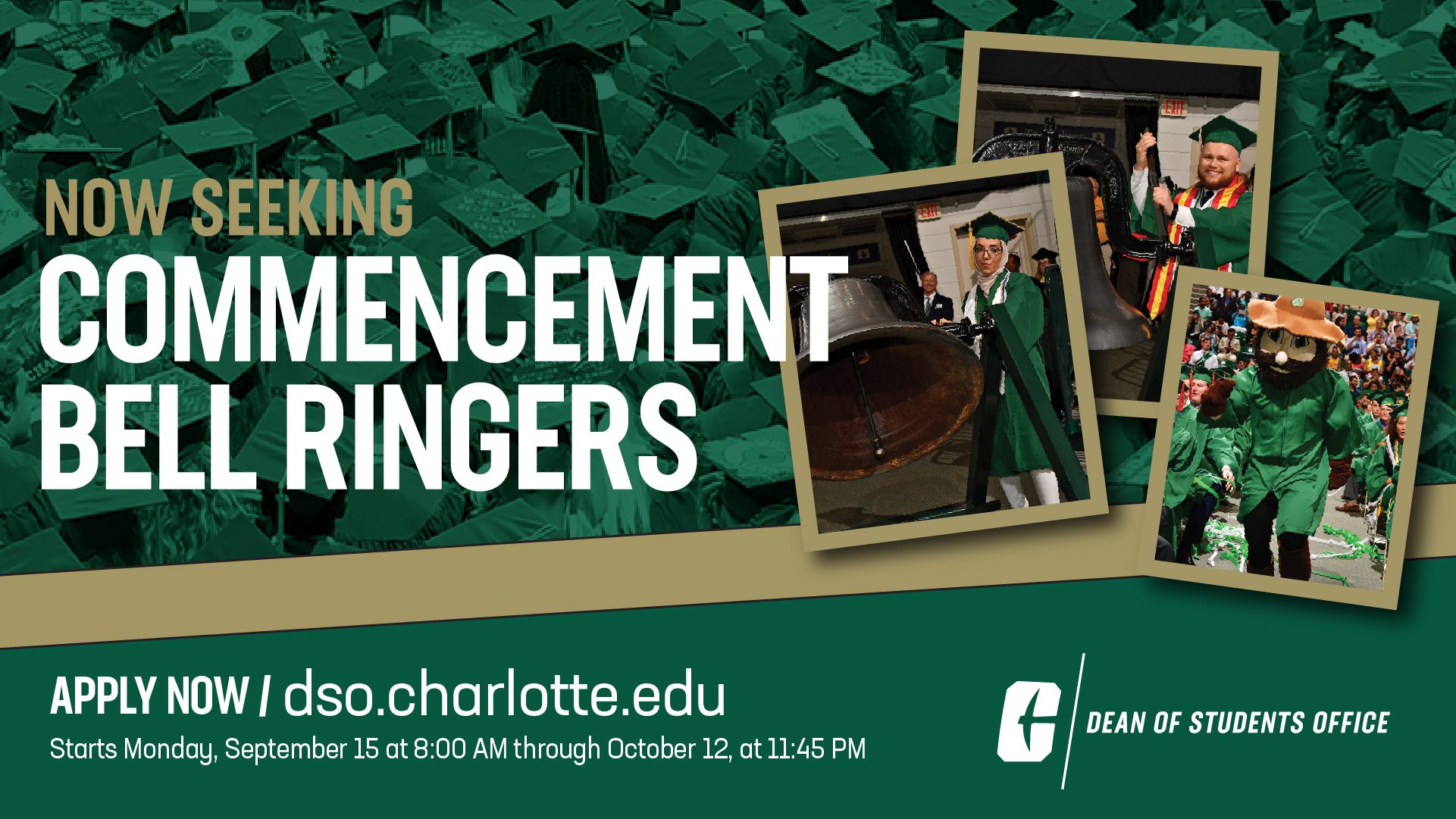 Apply for Commencement Bell Ringer - Dean of Students Office